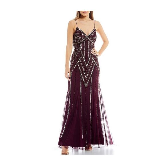 Jump | Dresses | Nwt Jump Apparel Womens Burgundy Vback Lined Formal ...